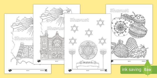 KS2 Shavuot Mindfulness Colouring - Twinkl