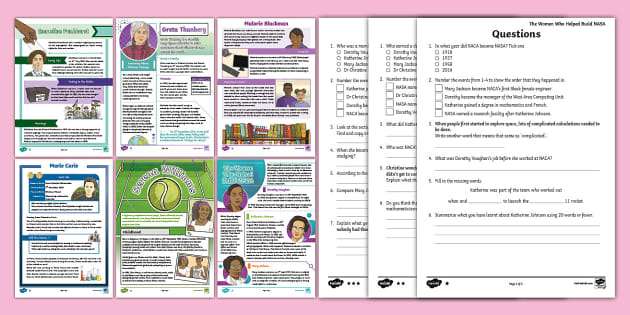 UKS2 International Women's Day Reading Comprehension Bumper Pack