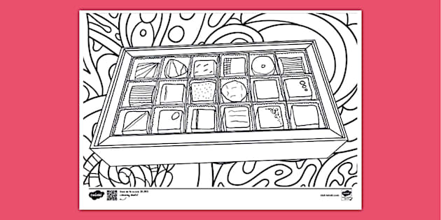 * NEW * Chocolate Mindfulness Colouring Page (teacher made)