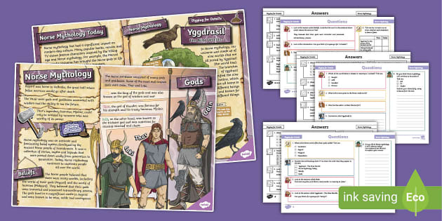 UKS2 Digging for Details: Norse Mythology Infographic