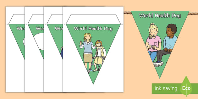 World Health Day Display Bunting (teacher made) - Twinkl