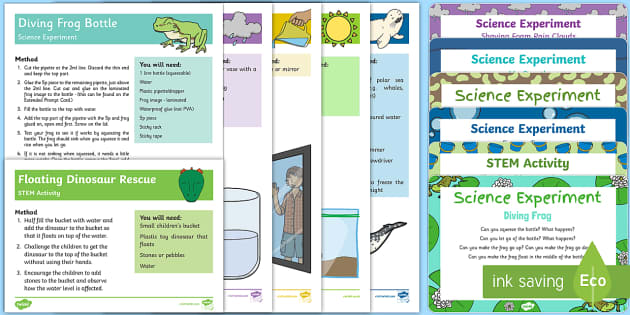 EYFS Water Science Experiments Resource Pack (teacher made)