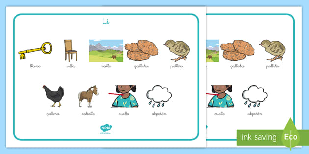 Tapiz de lecto: La Letra LL (teacher made)