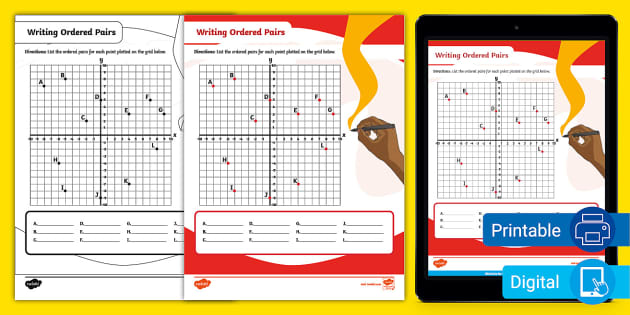 Sixth Grade Coordinate Plane And Quadrants Ordered Pairs