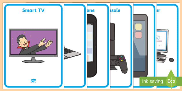 EYFS Internet Devices Display Posters (teacher made)