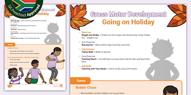 Preschool Gross Motor Development Lesson Plan - Autumn
