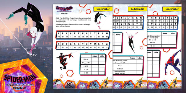 FREE! - 👉 Spider-Man™: Maths Codebreaker Activity [Ages 7-9]