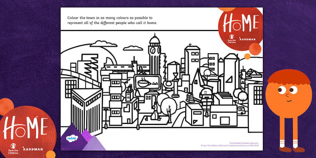 FREE! - Home: Colouring Sheet (teacher made) - Twinkl