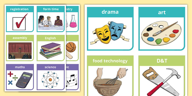 Older Learners: Editable KS3 Visual Timetable (Teacher-Made)