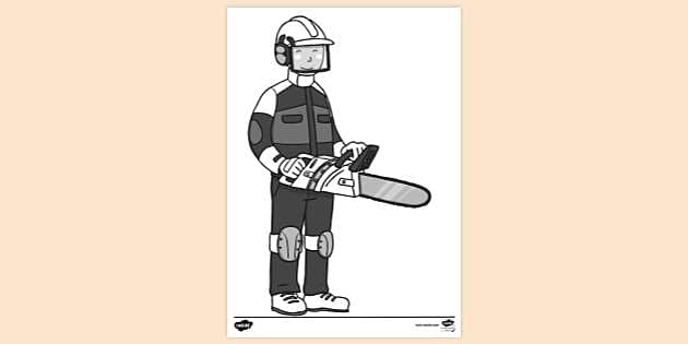 FREE! - Forester Colouring Sheet | Colouring Sheets - Twinkl