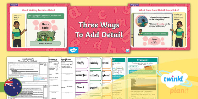 How can I teach my students how to add detail to their writing?