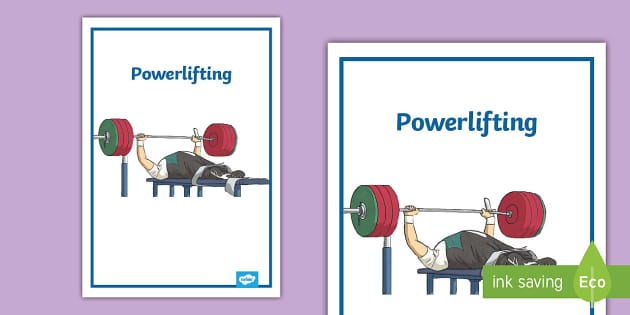 The Paralympics Powerlifting Display Posters (teacher made)