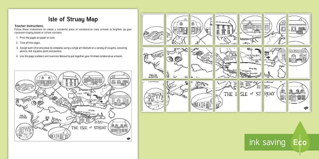 Isle of Struay Map | Katie Morag Group Colouring Activity