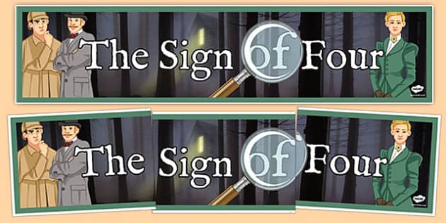 GCSE Sign of Four Characters Banner (teacher made)