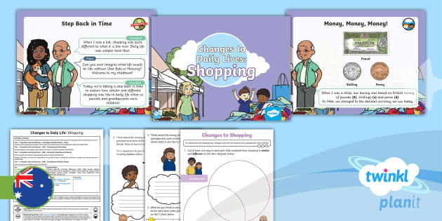 Year 1 HASS History Changes to Daily Life Shopping Lesson 4