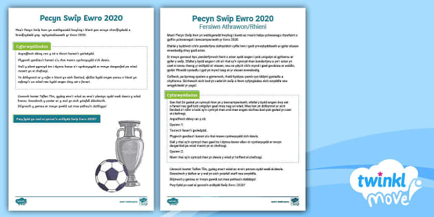 Pecyn Swîp Ewro 2020 (Haf 2021) (teacher made) - Twinkl