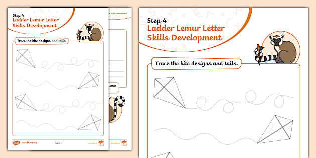 Ladder Lemur Letter Development Step 4 Handwriting Practice