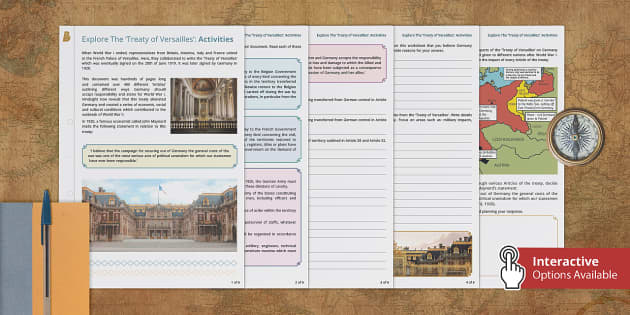 Explore the ‘Treaty of Versailles’: Activities - Twinkl