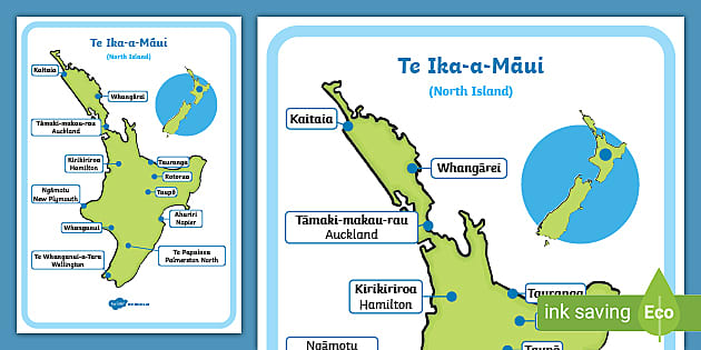 North Island Display Poster English/Te Reo Māori