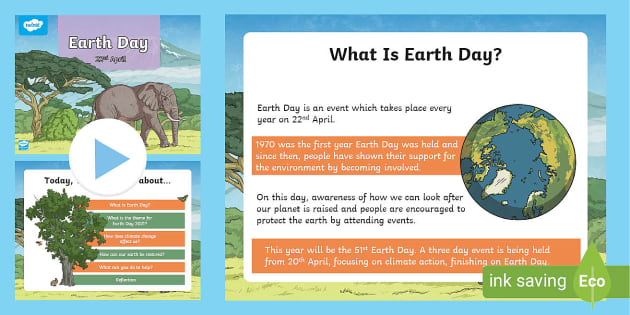 KS2 Earth Day Assembly PowerPoint (l'insegnante ha fatto)