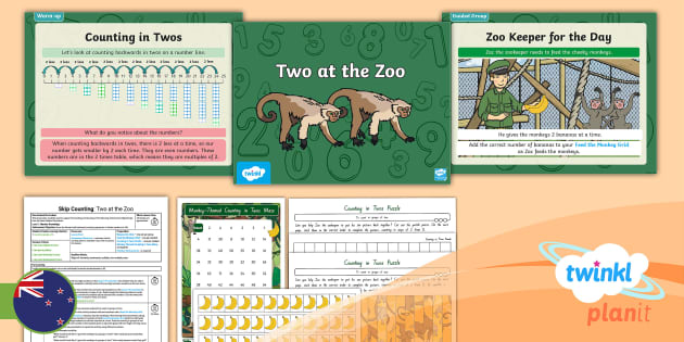Skip Counting (Two at the Zoo) Lesson 2 (teacher made)