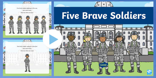 Five Brave Soldiers Song | First Grade | Twinkl USA - Twinkl