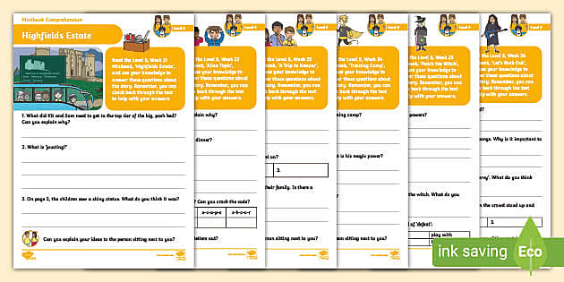 Phase 5 Reading Comprehension Weeks 21-30 - KS1 - Twinkl