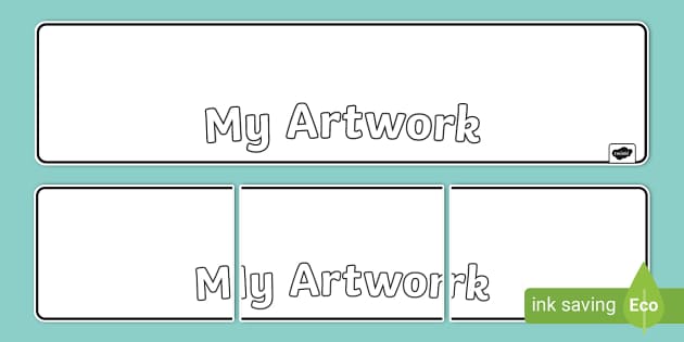 My Artwork Collaborative Drawing Display Banner - Twinkl