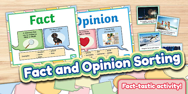 * NEW * Fact and Opinion Sorting Worksheet