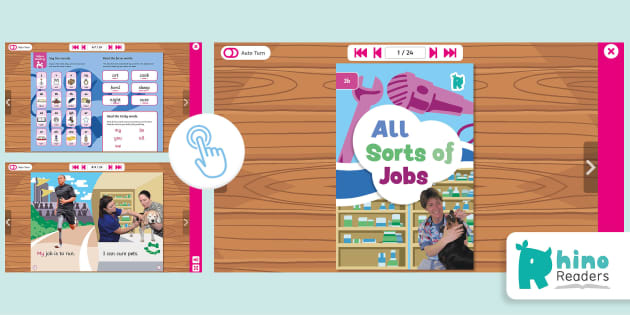 Level 3b Reading Scheme - Phonics Book About Occupations