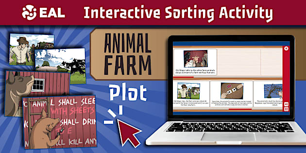 Animal Farm Interactive Plot Sorting Game for EAL Learners