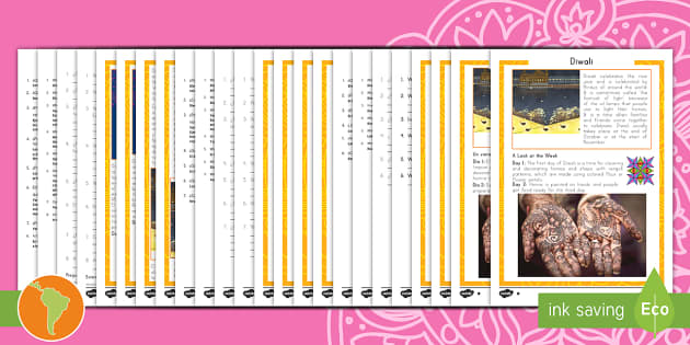 Diwali Differentiated Reading Comprehension Activity - English/Spanish