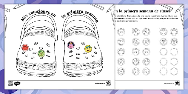 Primera semana de clases - emociones - Twinkl