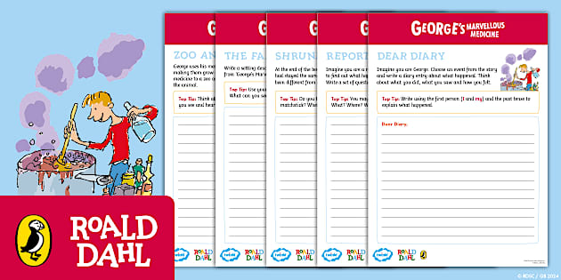 FREE! - George's Marvellous Medicine: Short Burst Writing Pack 5-7