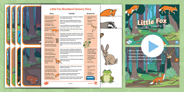 Little Fox Woodland Sensory Story Resource Pack | Twinkl