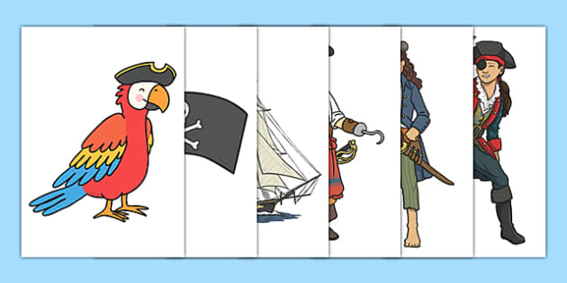 Pirate Ship Template Cut Out | Pirate Cut Outs | Twinkl