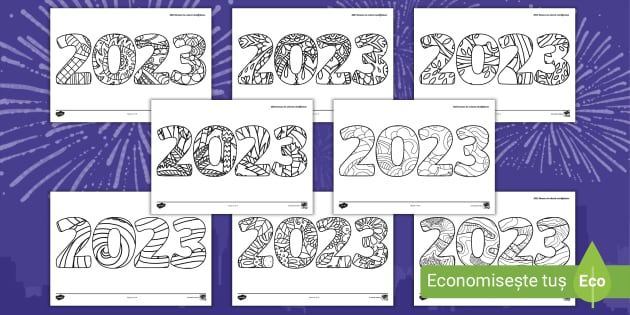 2023 Desene de colorat mindfulness (teacher made) - Twinkl