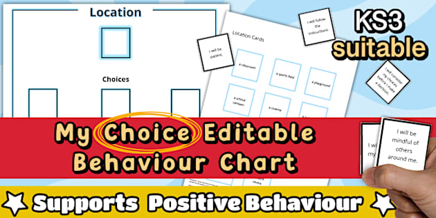 Older Learners My Choices Chart (teacher made) - Twinkl