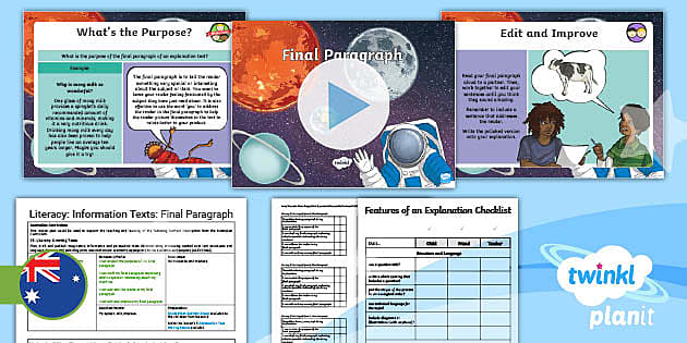 Year 3 Space The King of Space Information Texts Lesson 8