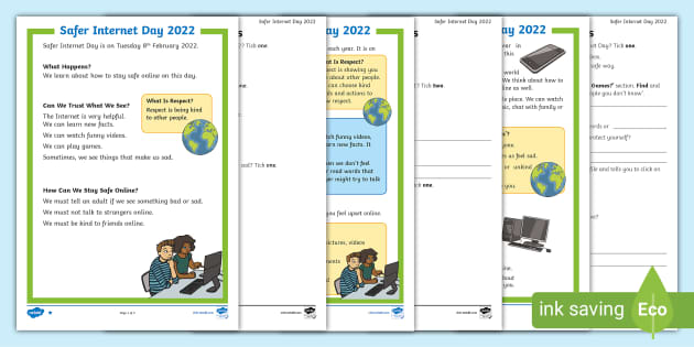 KS1 Safer Internet Day Reading Comprehension Activity