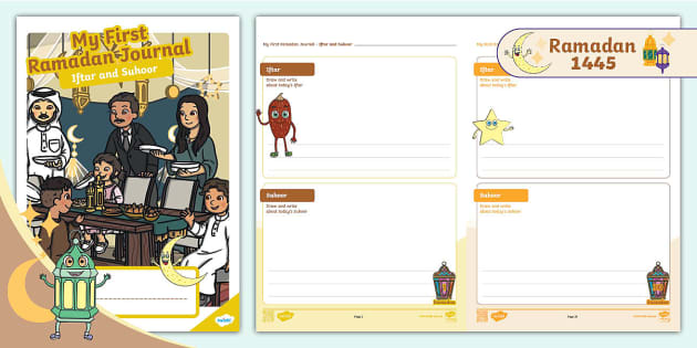 My First Ramadan Journal - Iftar and Suhoor (teacher made)