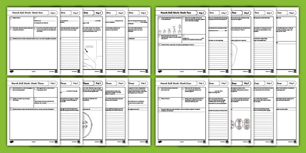 Sixth Grade Science March Bell Work Bundle - Twinkl