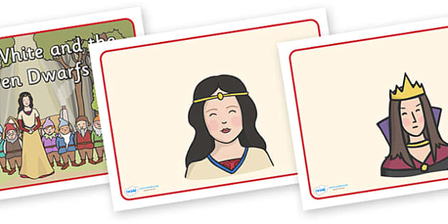Snow White and the Seven Dwarfs Visual Aids Cards | EYFS