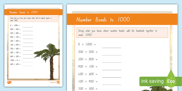 Stage 6 Number Bonds To 1000 teacher Made Twinkl Stage 6 Number Bonds To 1000 teacher Made Twinkl