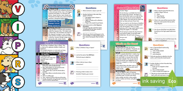 KS1 All About Japan 60-Second Read Activity Pack - Twinkl