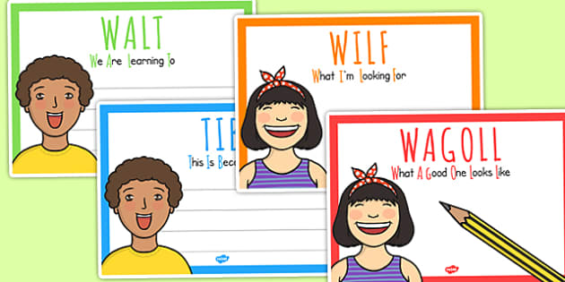 WALT WILF TIB WAGOLL | Learning Goal Posters | Primary