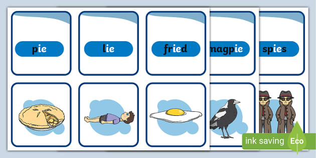 'ie' Snap Cards (teacher made) - Twinkl