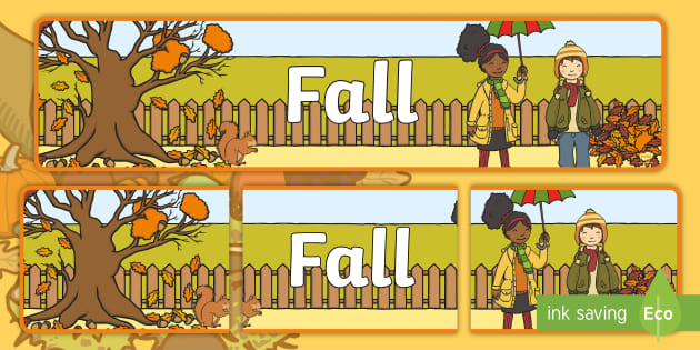 Fall Decorative Banner (Lehrer gemacht) - Twinkl