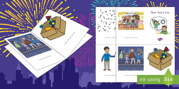 New Year's Eve Early Emergent Reader (teacher made) - Twinkl