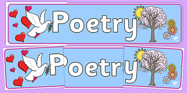 👉 Poetry Banner | Display Resource | Primary Classroom